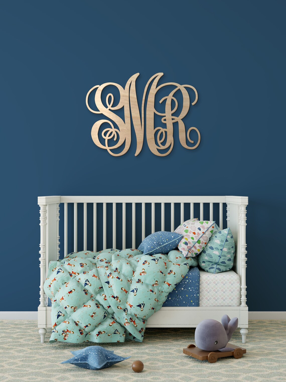 Monogram Wood Sign Custom Wood Sign Wooden Monogram Sign - Etsy