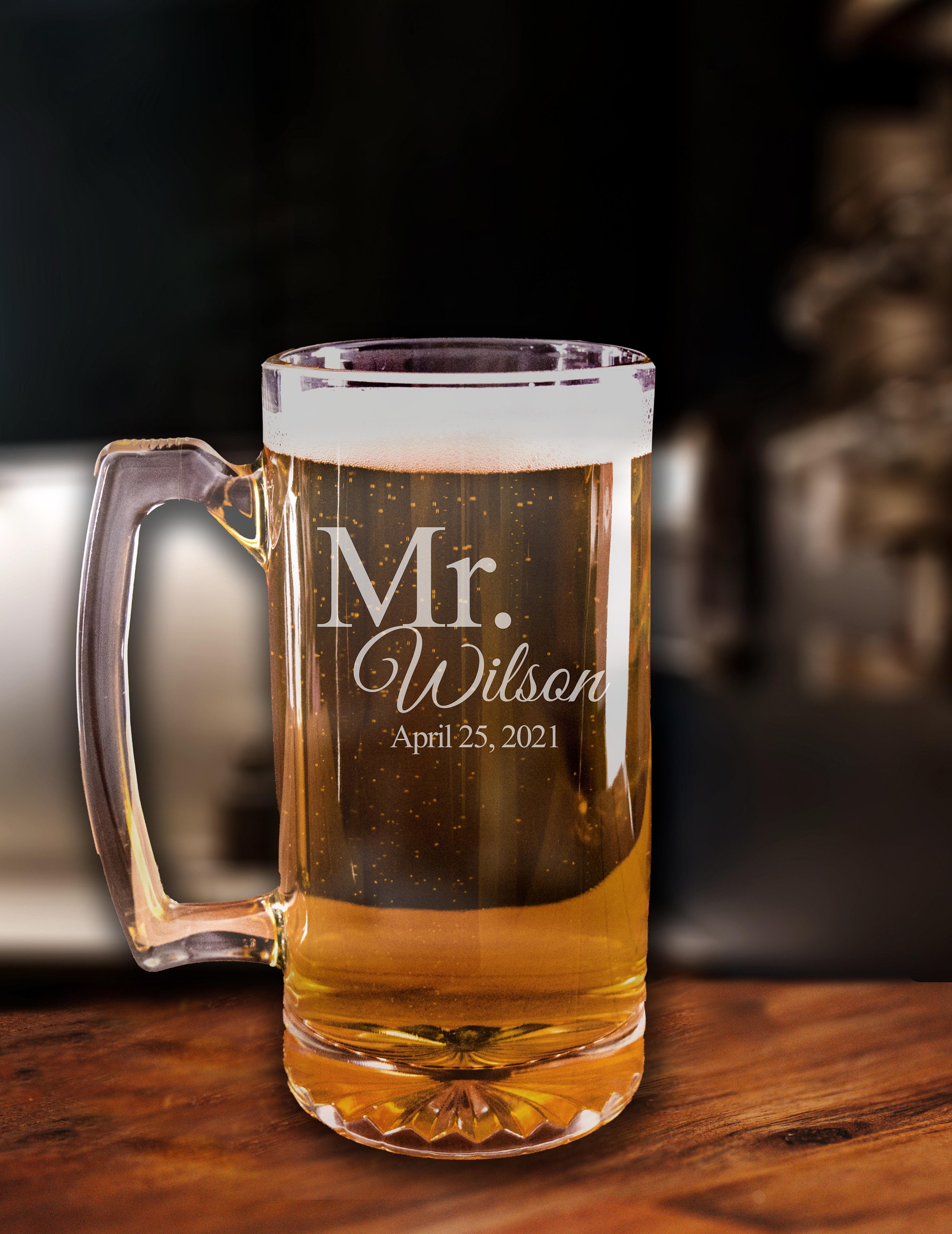 Personalized Wedding Beer Mug Custom Beer Mug Couple Beer | Etsy