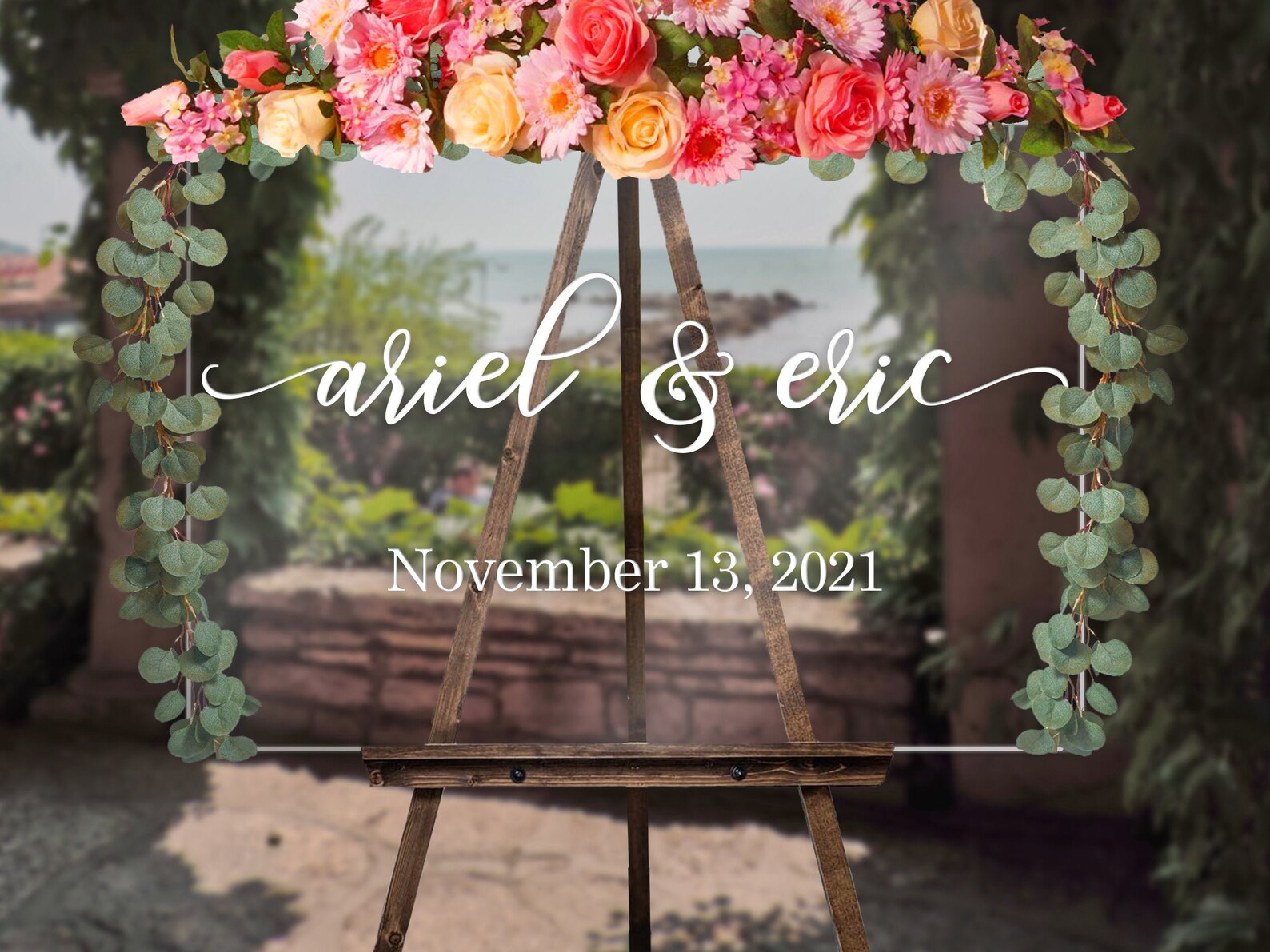 Wedding Sign - Clear Acrylic Wedding Sign - Custom Wedding Sign ...