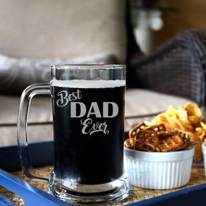 Best Dad Ever Beer Mug, Dad Gift, Dad Mug, Fathers Day Beer Mug, Best ...