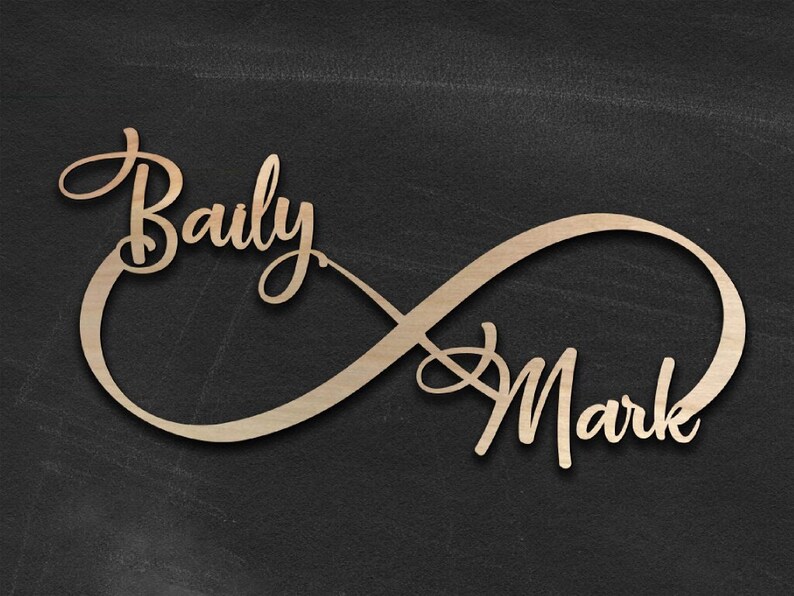 Personalized Infinity Wood Sign Custom Infinity Wooden Sign - Etsy ...