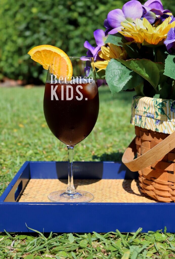 Because Kids Wine Glass, Baby Shower Gifts, Engraved Wine Glass, Gift ...