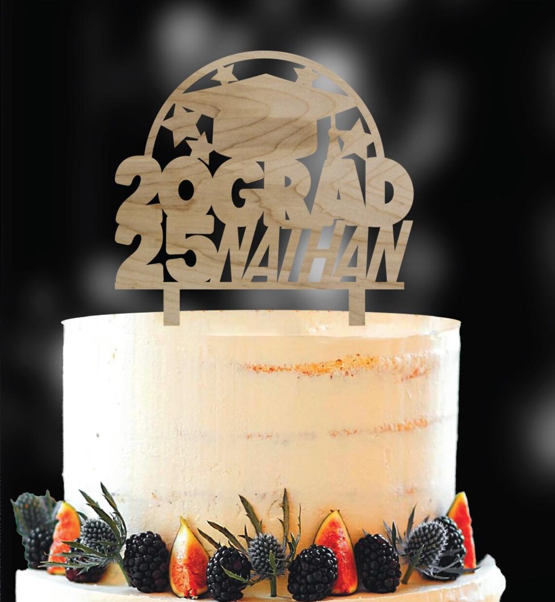 Congrats Cake Topper, Graduation Cake Topper, Custom Graduation Topper ...