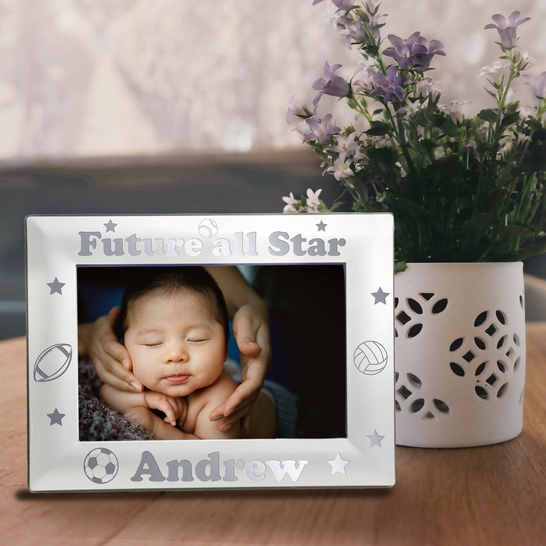 Baby Picture Frames, Personalized Picture Frame, Baby Shower Gift, Baby ...