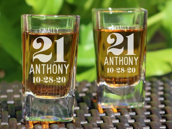 Birthday Shot Glasses Birthday Gift Birthday Party Favor | Etsy