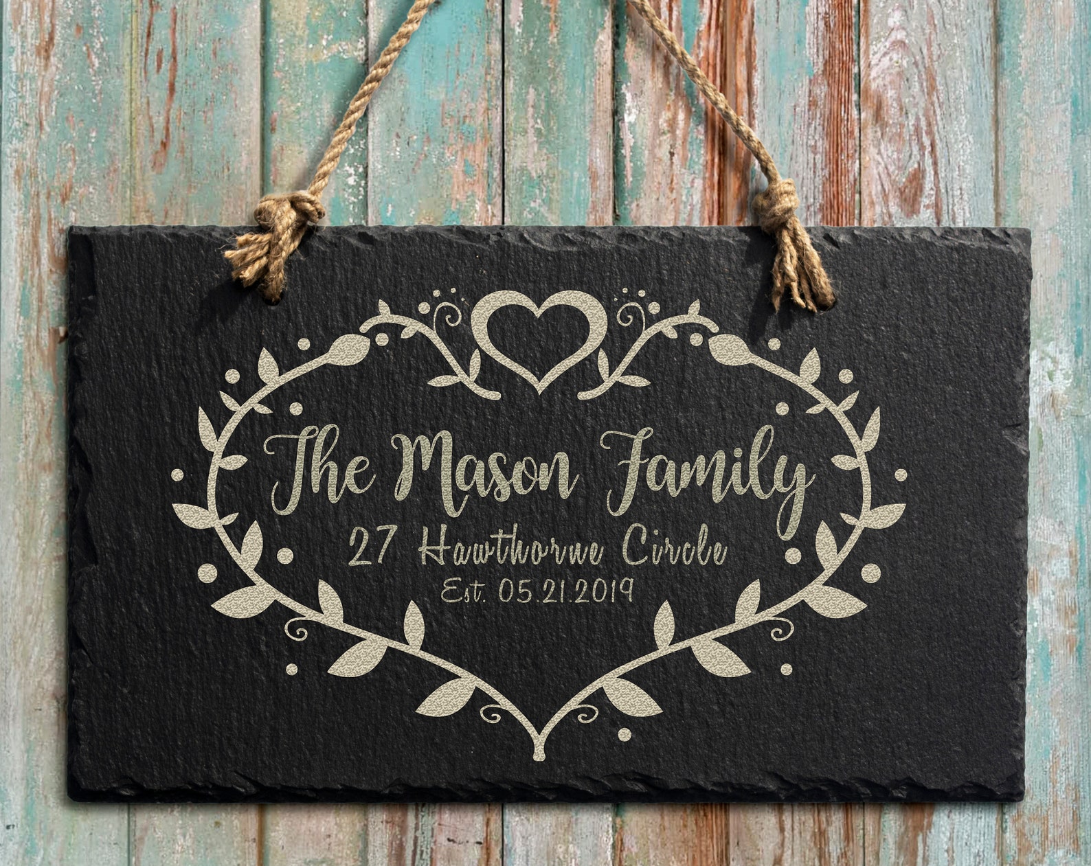 Slate Sign 11 3/4 X 7 Home Decor Door Sign - Etsy