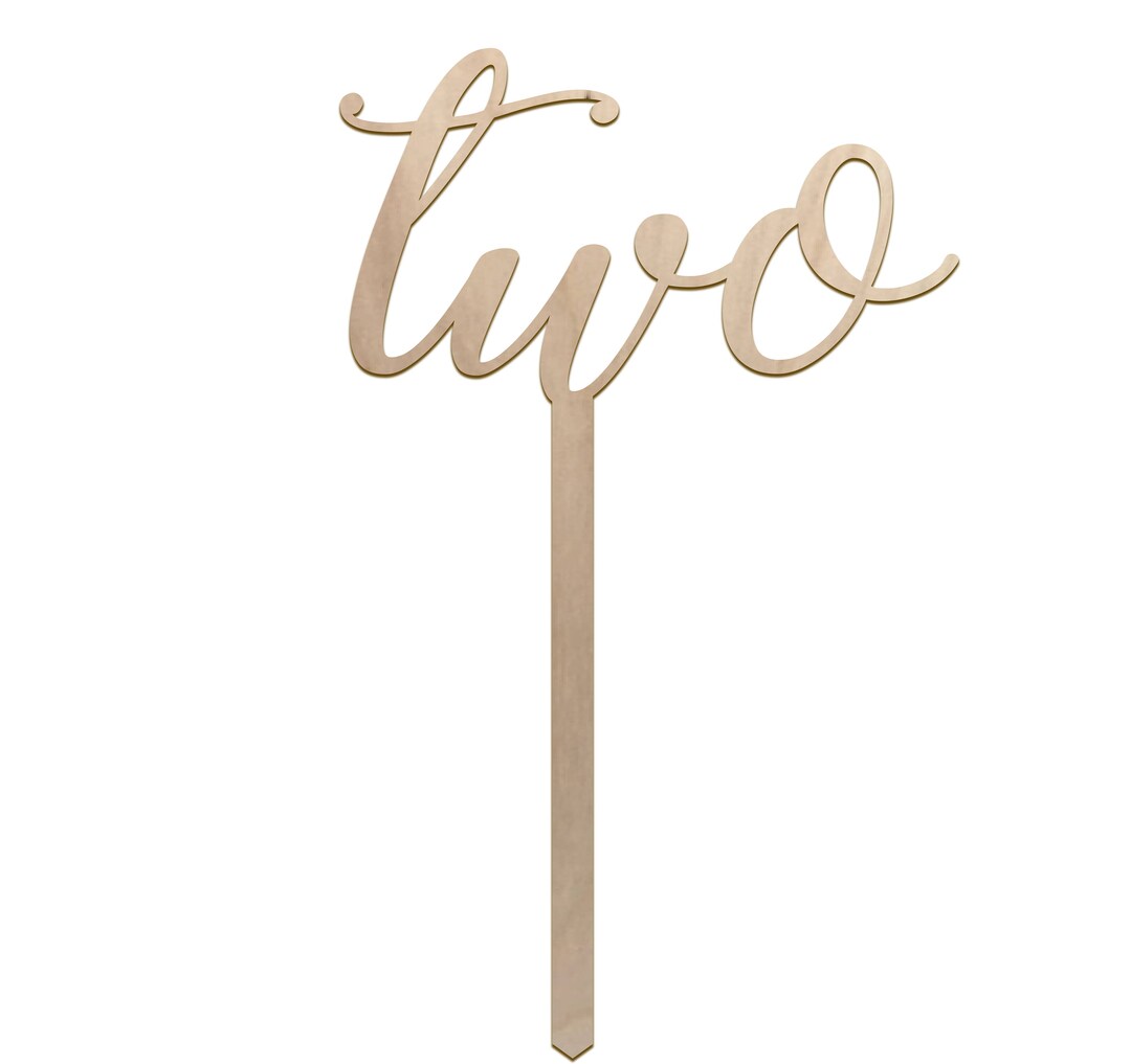 Two Cake Topper - Second Birthday Cake Topper - 2nd Birthday - Smash ...