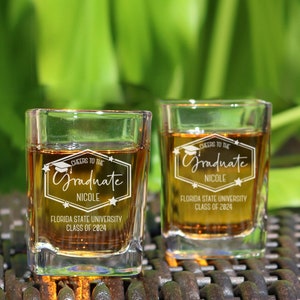 College Graduation Gift, Graduation Shot Glass, Graduation Gift ...