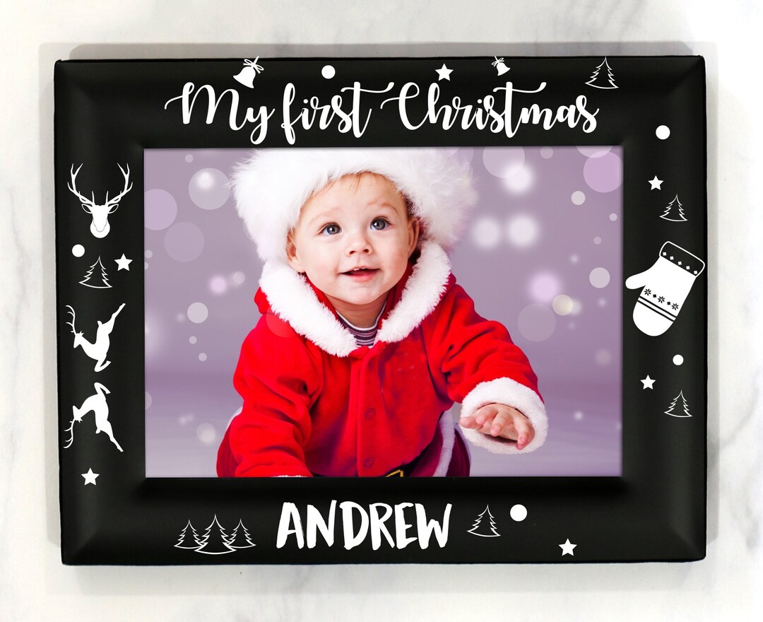 Christmas Picture Frame, Baby Picture Frames, Personalized Picture ...