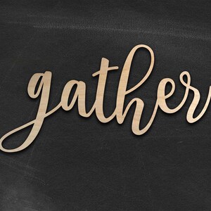 Gather Wood Sign, Gather Wooden Sign, Wooden Gather Sign, Rustic Decor ...