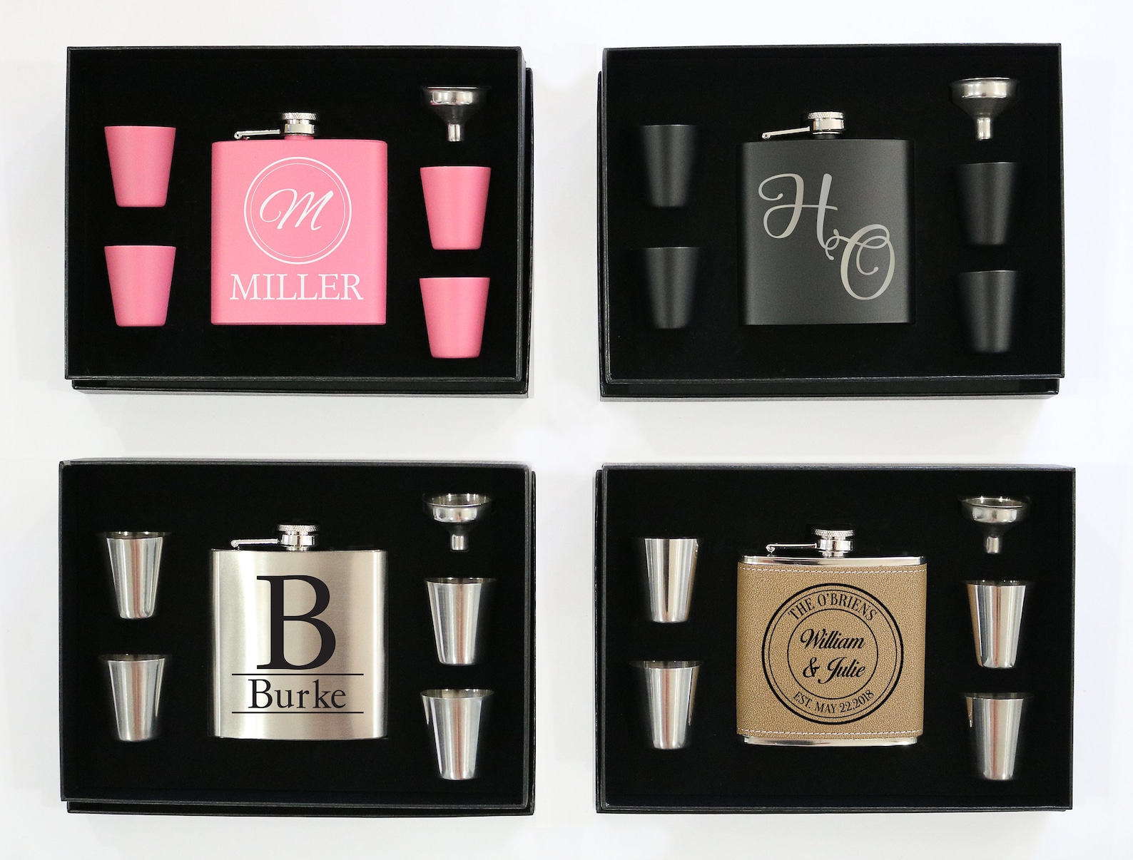 Personalized Flask Set Hip Flask Custom Flask Personalized | Etsy