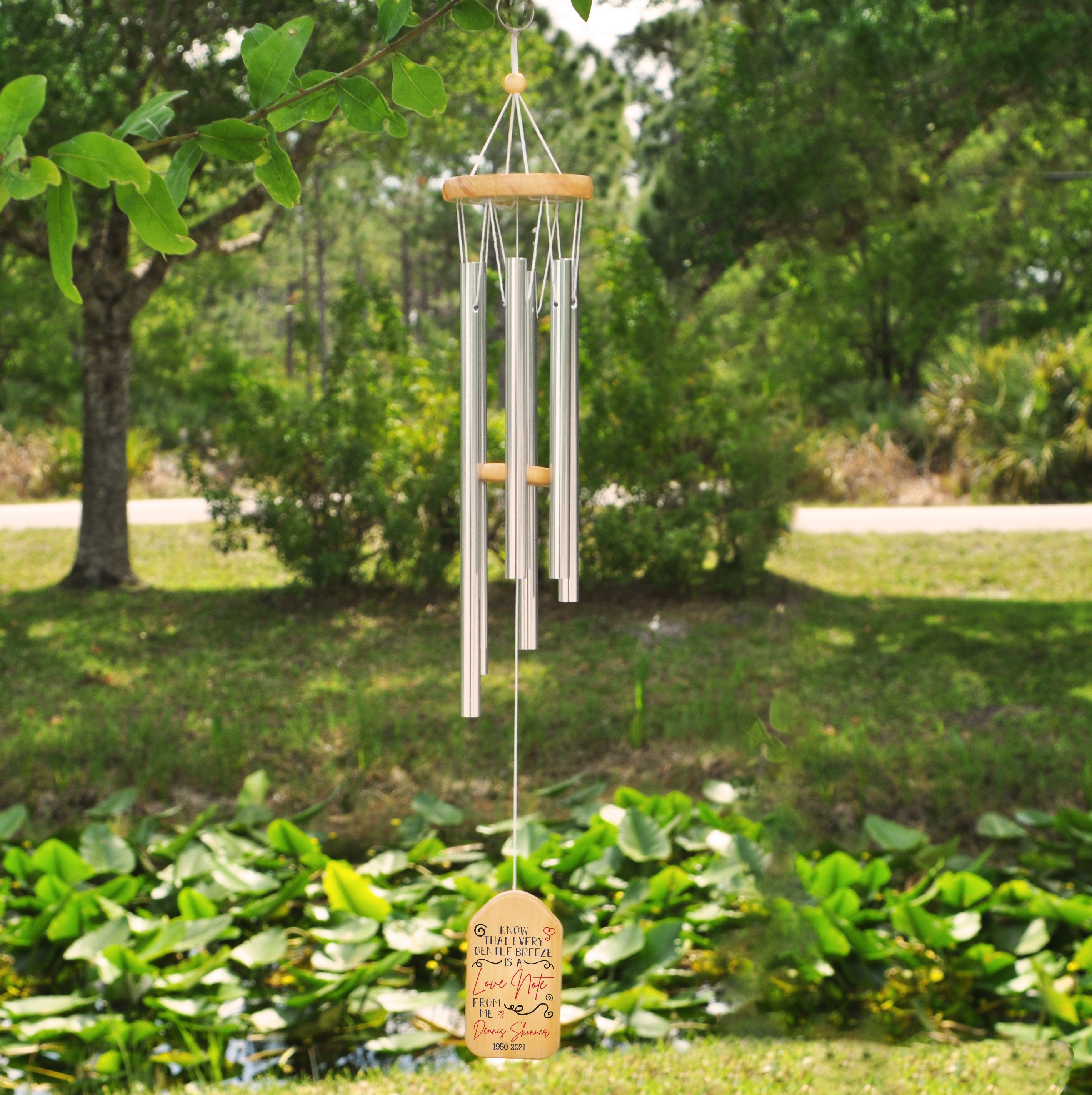Love Note Wind Chime Memorial Wind Chime Remembrance Wind - Etsy