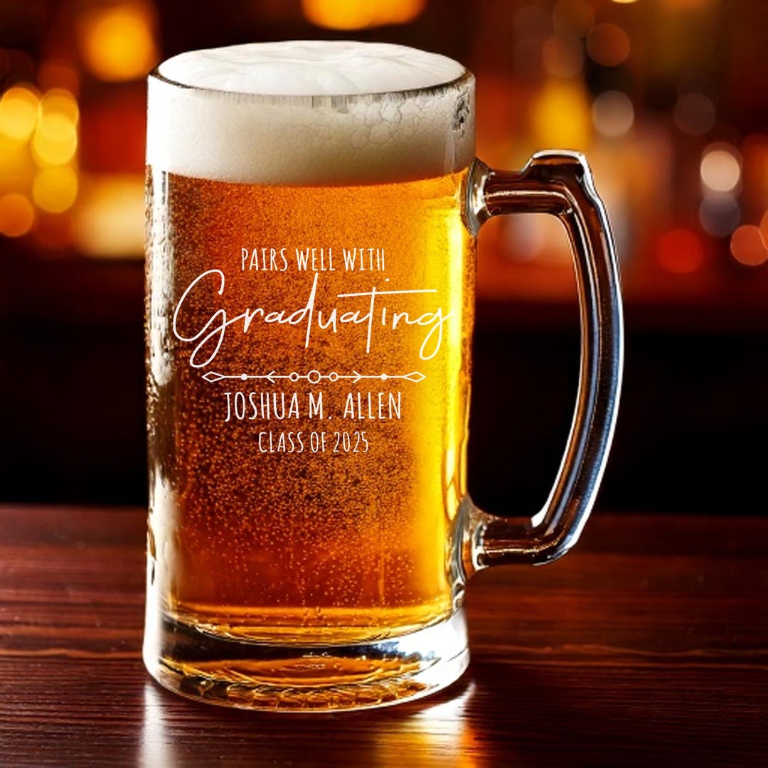 College Graduation Gift, Graduation Beer Mug, Graduation Gift, College ...