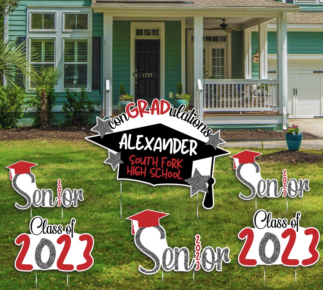Graduation Yard Signs, College Graduation, High School Graduation ...