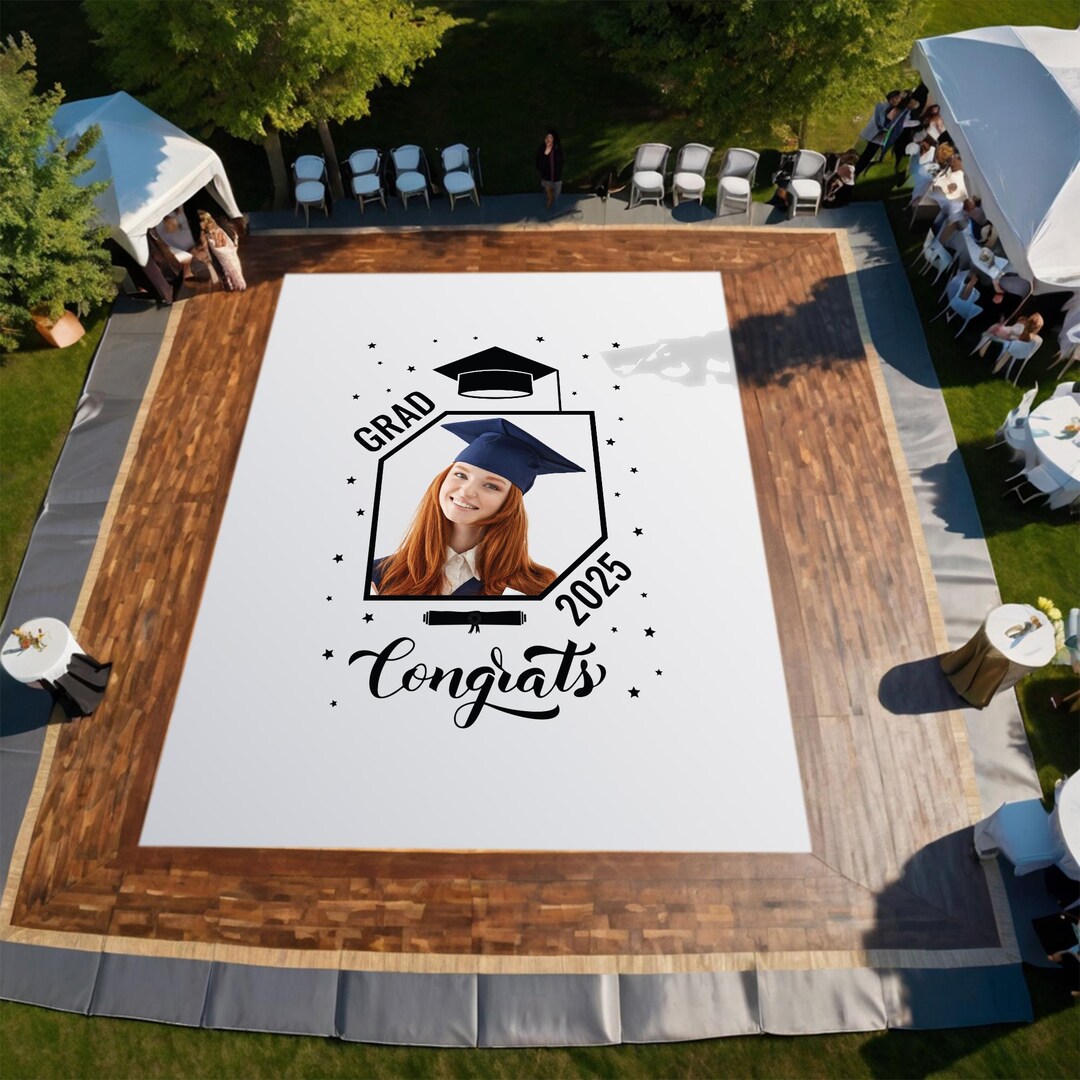 Custom Graduation Dance Floor, Graduation Floor Decal, Graduation Decor ...