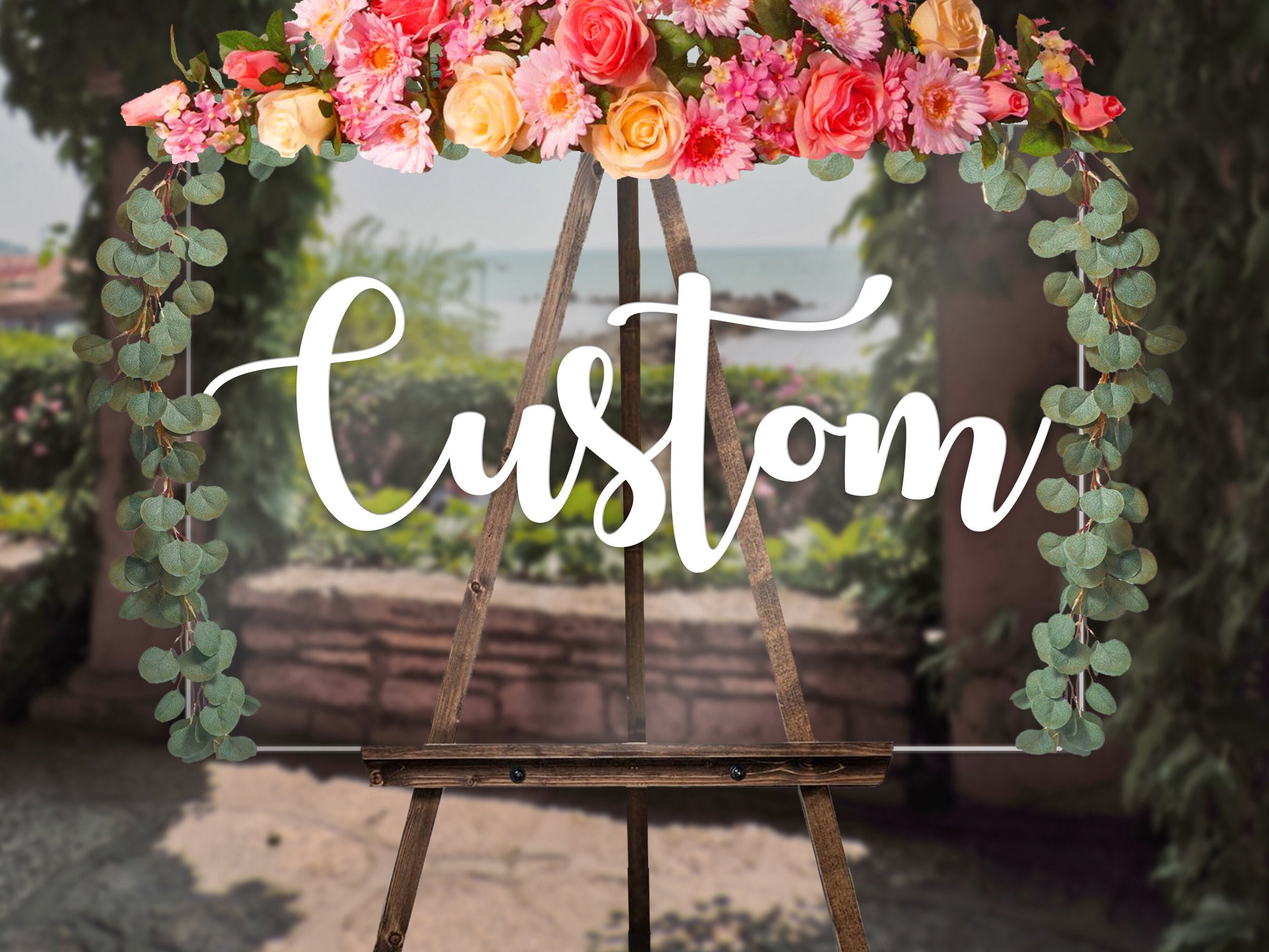 Wedding Sign Clear Acrylic Wedding Sign Custom Wedding - Etsy