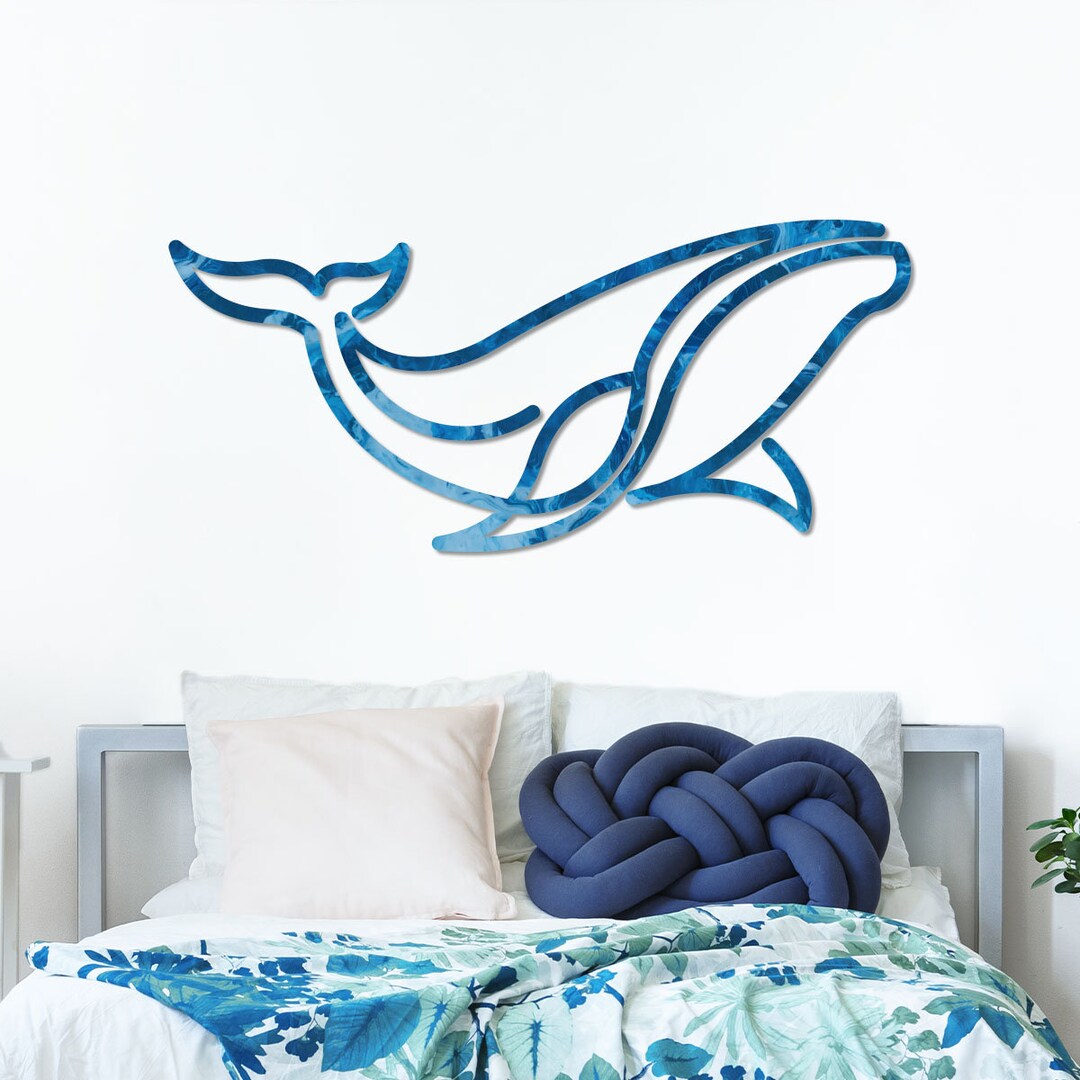 Metal Whale Wall Art, Whale Wall Decor, Whale Metal Sign, Whale Wall ...