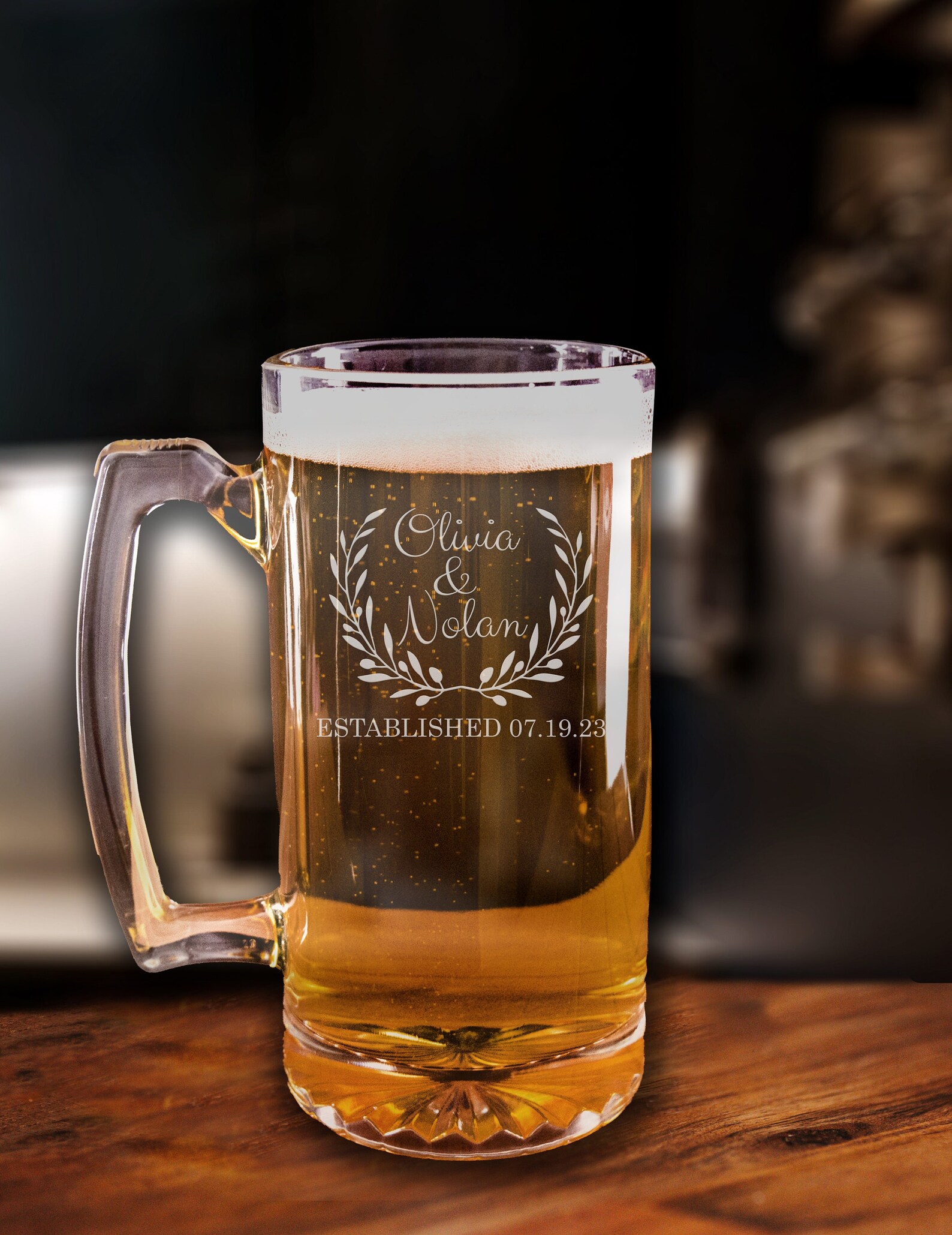 Personalized Wedding Beer Mug, Custom Beer Mug, Couple Beer Mug, Gifts ...
