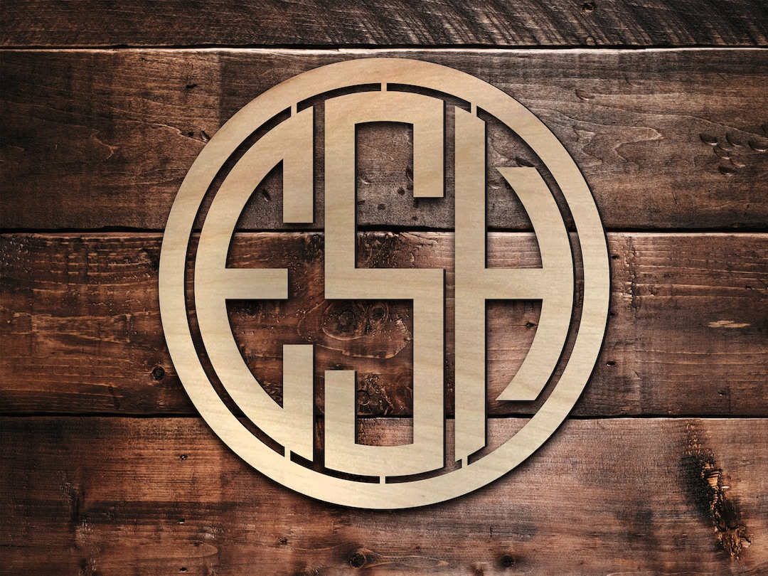 Monogram Wood Sign, Dorm Room Decor, Custom Wood Sign, Wooden Monogram ...