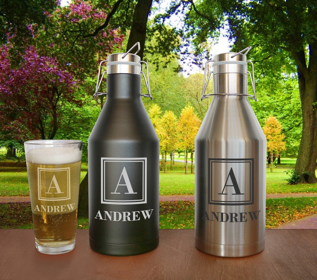 Beer Growler 64oz, Beer Gift, Husband Gift, Personalized Growler ...