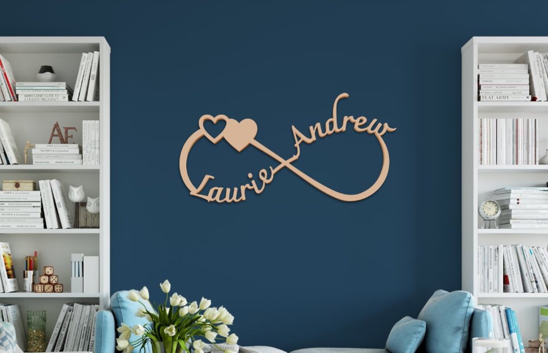 Personalized Infinity Wood Sign, Custom Infinity Wooden Sign, Infinity ...