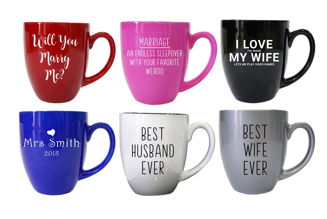 Coffee Mug 16oz, Wedding Coffee Mugs, Wedding Gift, Engagement Gift ...