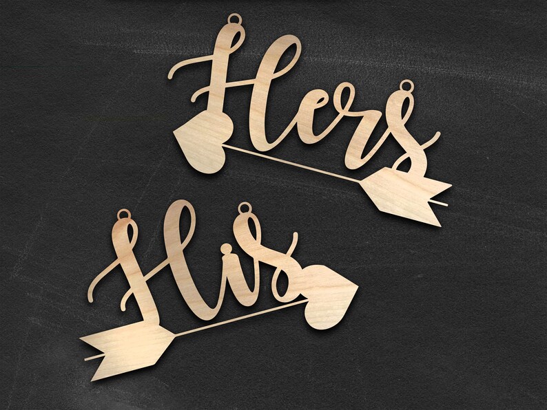 His and Hers Sign Wooden Wedding Sign His and Her Chair - Etsy