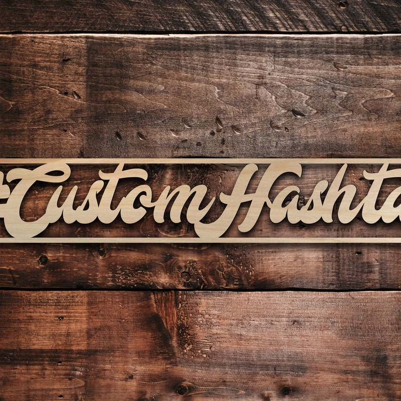 Custom Hashtag Sign - Etsy