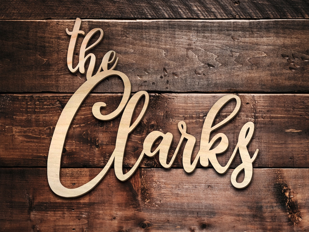 Family Name Sign, Last Name Wood Sign, Custom Wood Name Sign, Living ...