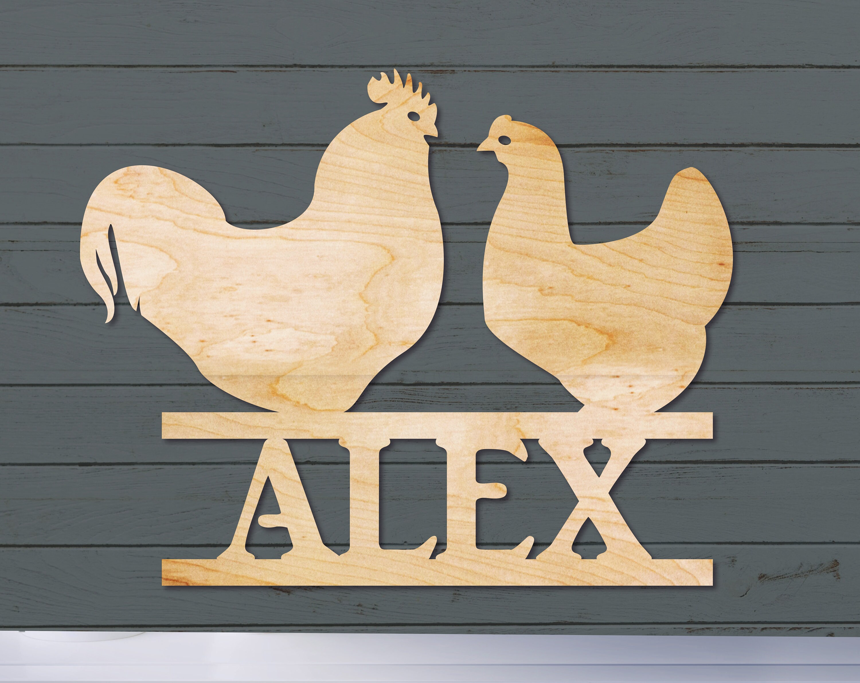 Chicken Name Sign Nursery Decor Personalized Wood Sign - Etsy