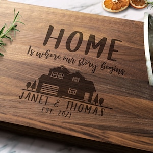Our First Home Custom Cutting Board First Home Gift New - Etsy