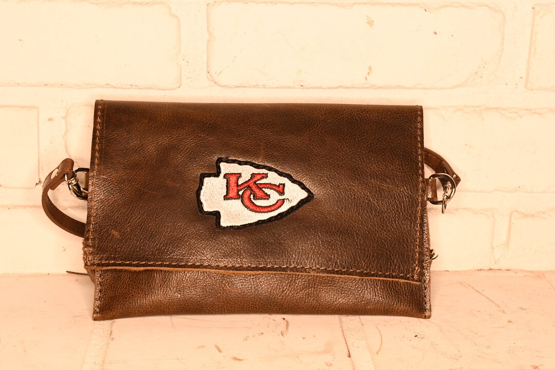 Repurposed Leather Purse With Kansas City Chiefs Patch - Etsy