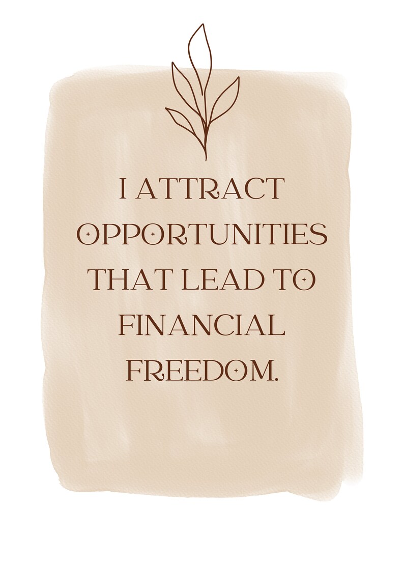 10 Abundance and Wealth Affirmation Cards - Etsy