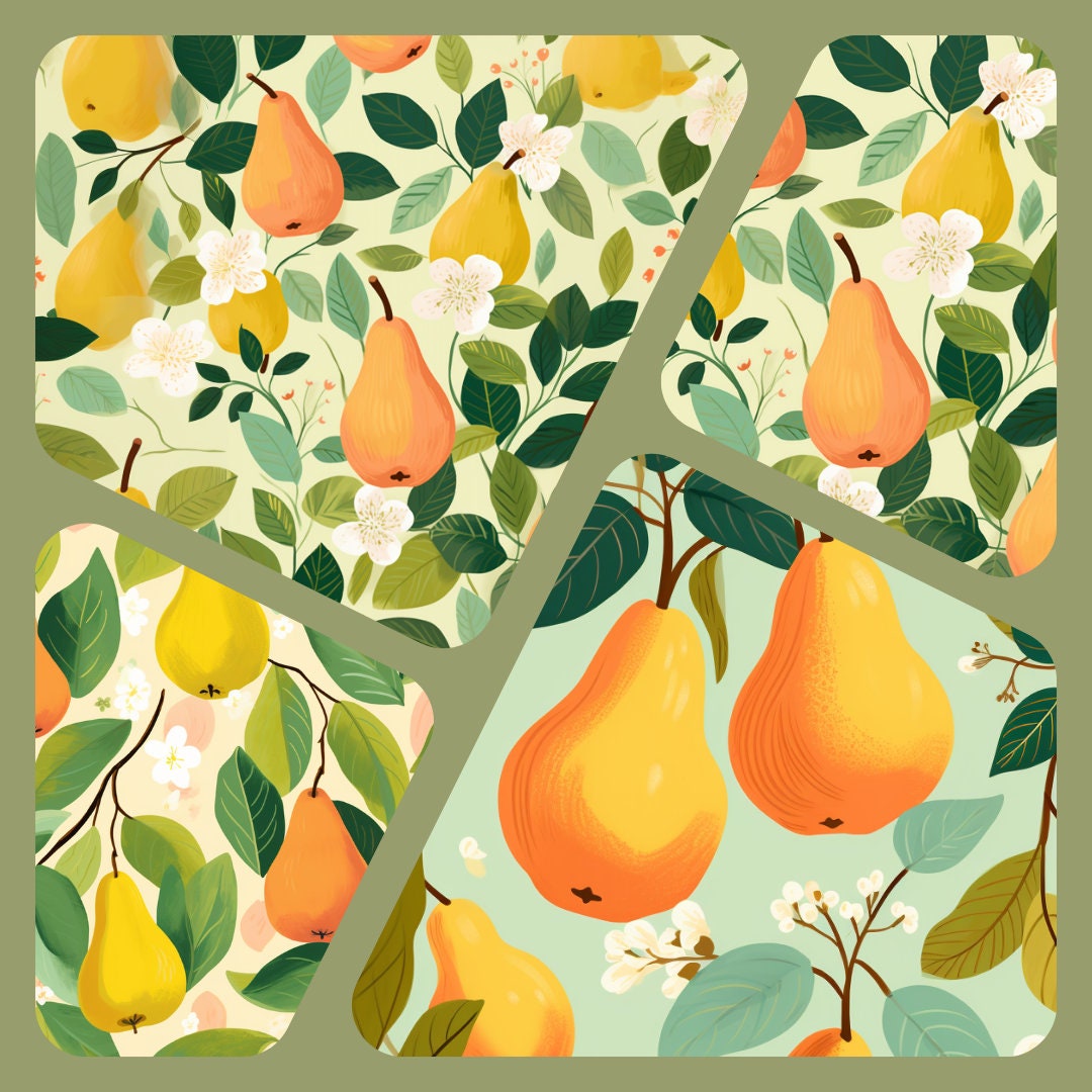 5 Fruity Phone Illustration Wallpaper Phone Customisation Pear ...