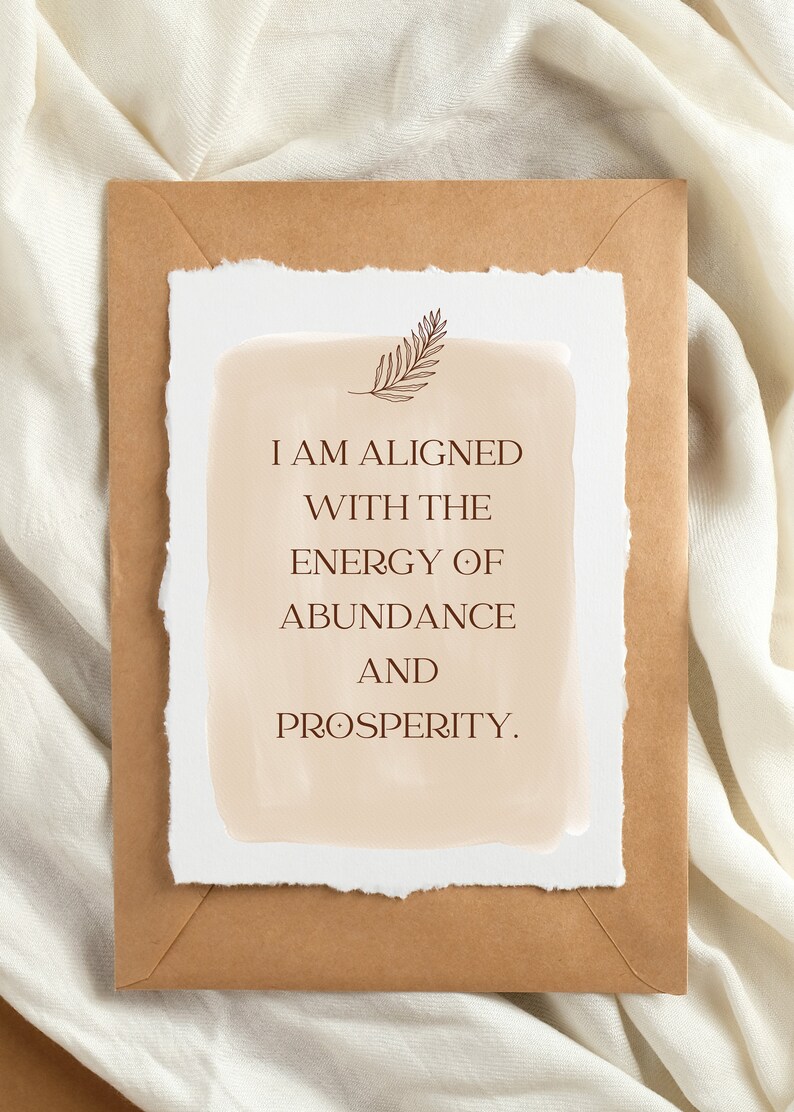 10 Abundance and Wealth Affirmation Cards - Etsy