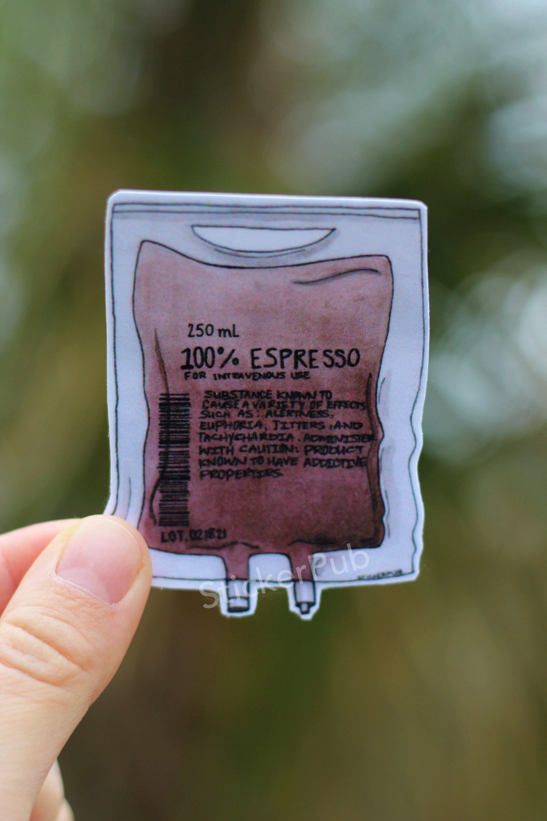 100% Espresso IV Bag Coffee Iced Coffee Intravenous - Etsy