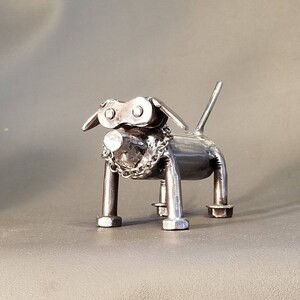 SMALL METAL DOG - Etsy