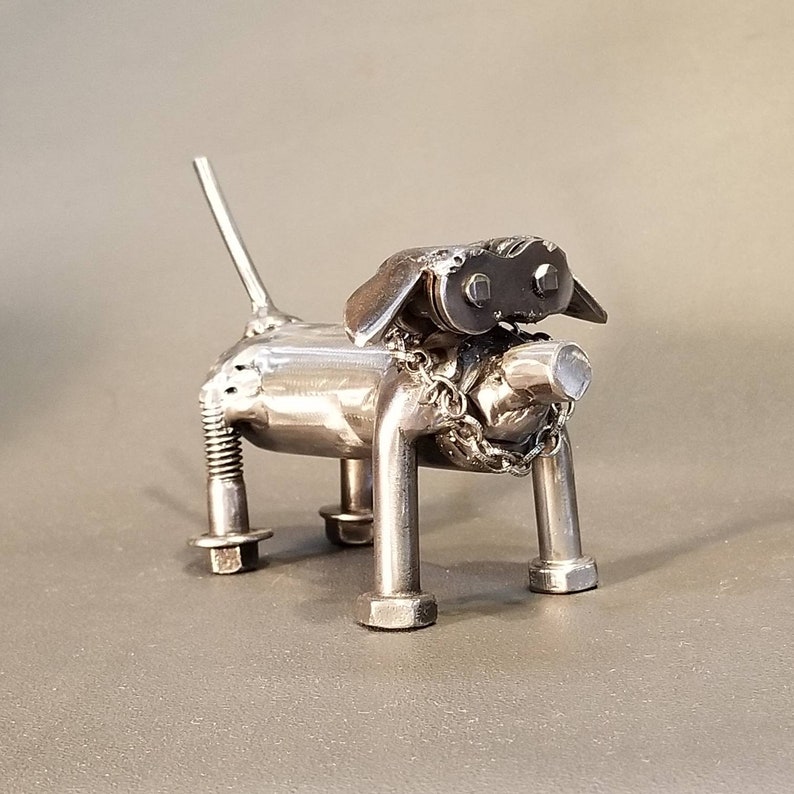 SMALL METAL DOG - Etsy