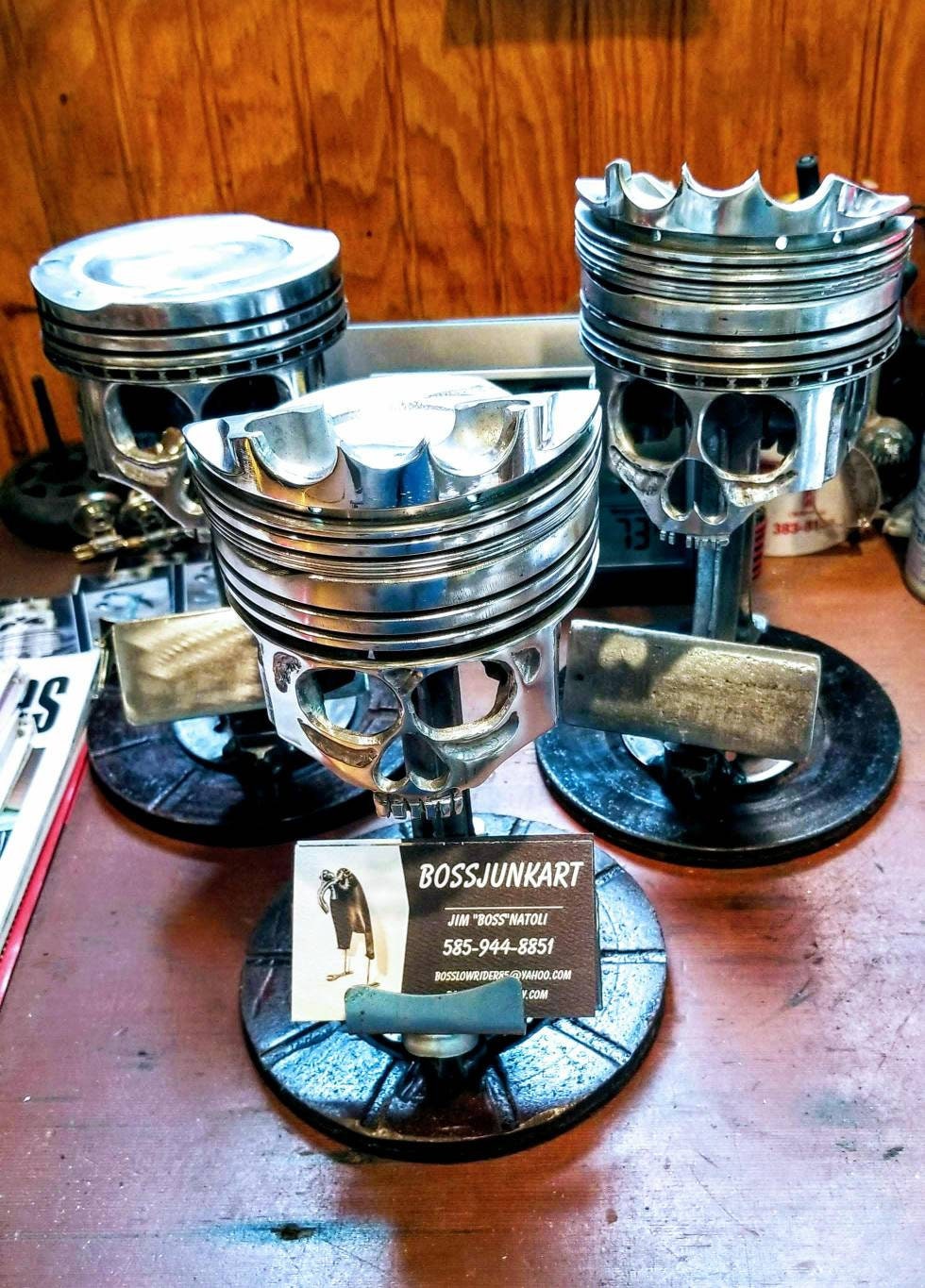 SKULL PISTON With CROWN on Base - Etsy