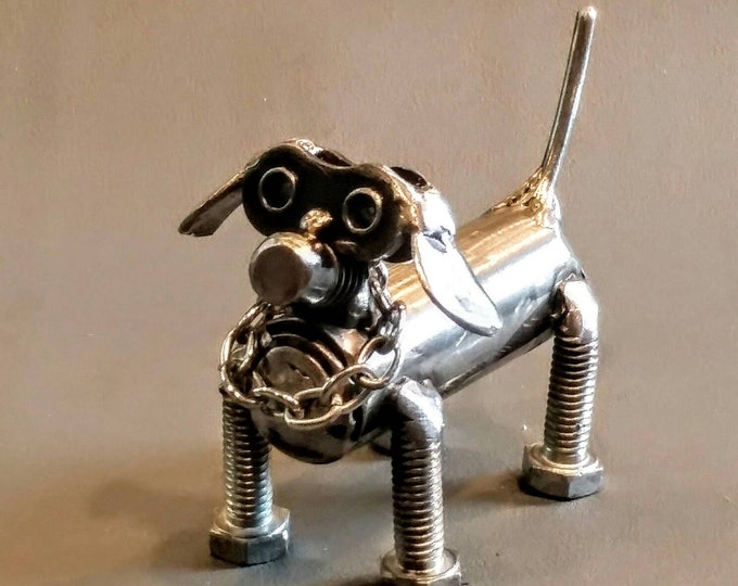 SMALL METAL DOG - Etsy