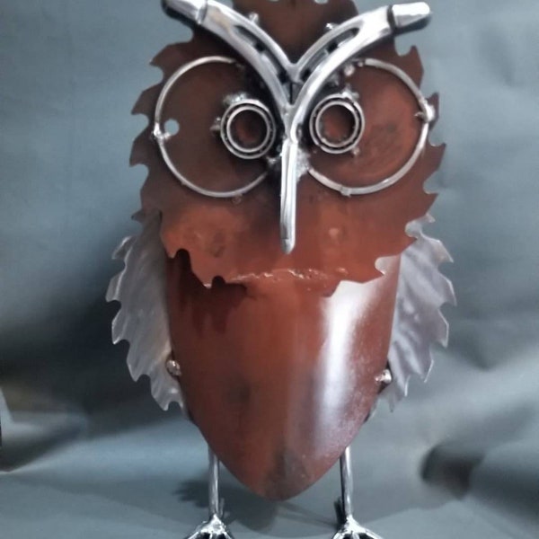 Scrap Metal Owl - Etsy