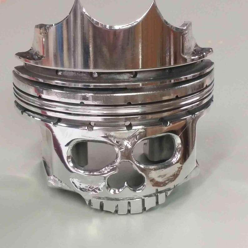 SKULL PISTON With CROWN on Base - Etsy
