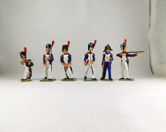 Six Starlux Napoleonic French Infantry Toy Soldiers, 1:24(65mm ...