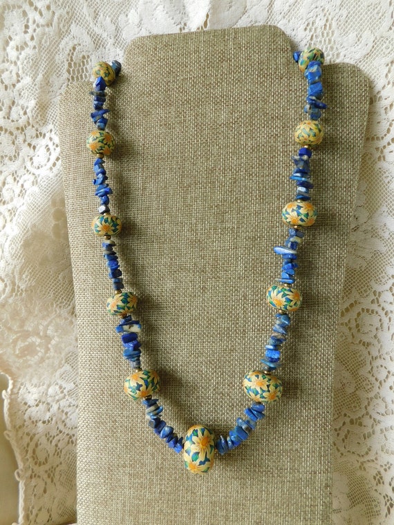 Stunning Polymer Sunflower Necklace, Handcrafted Poly… - Gem