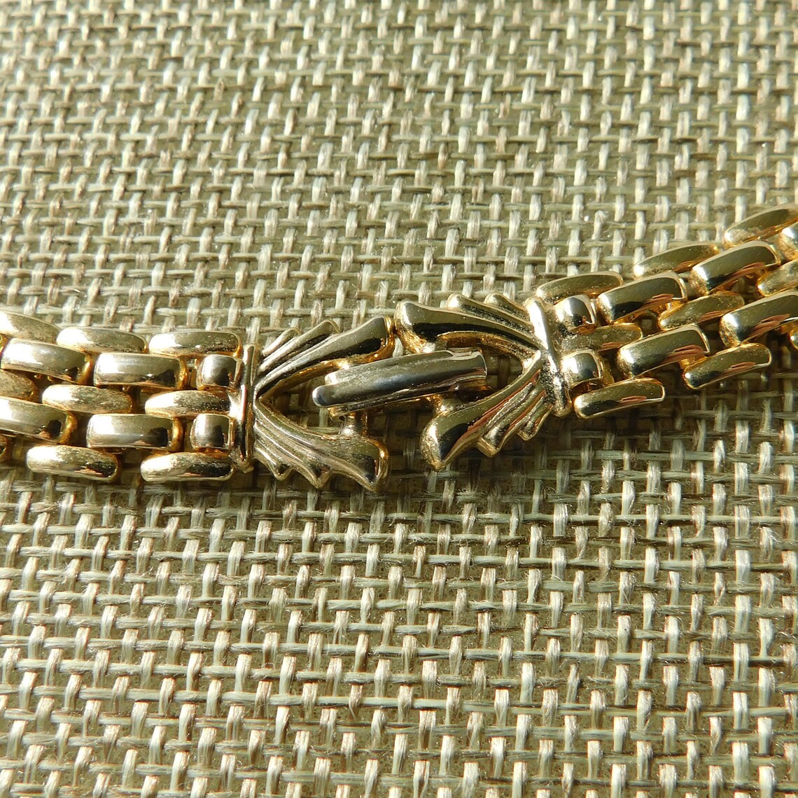 Woven Mesh Bib Necklace Egyptian Influence Necklace Flared | Etsy