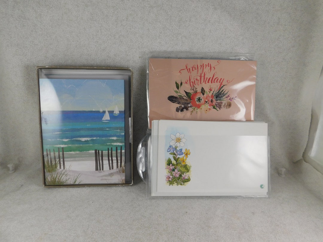 Vintage Notecards/fold-a-notes/post Cards-lot of 15 Assorted, American ...