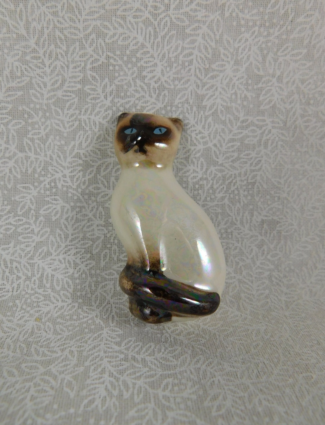 Avon Siamese Cat Brooch, Enameled Ceramic Cat Brooch-seal Point Siamese ...