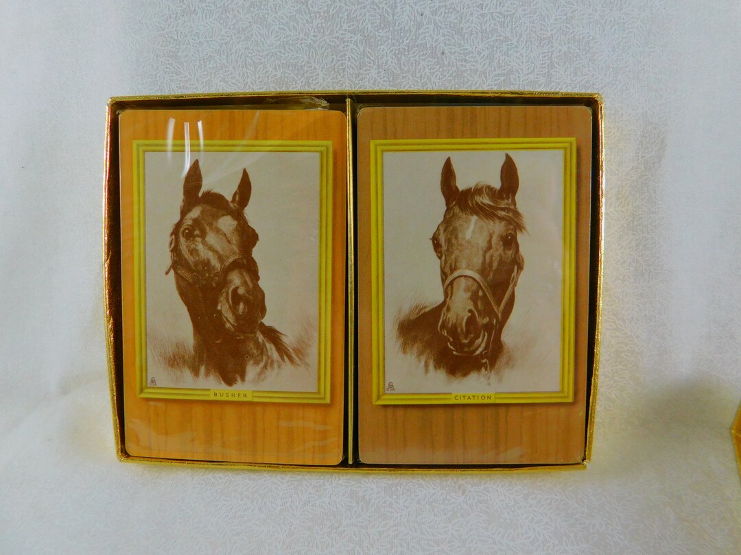 VERY Rare~1950's Playing Card Set (paintings by RH Palenske) "citation ...