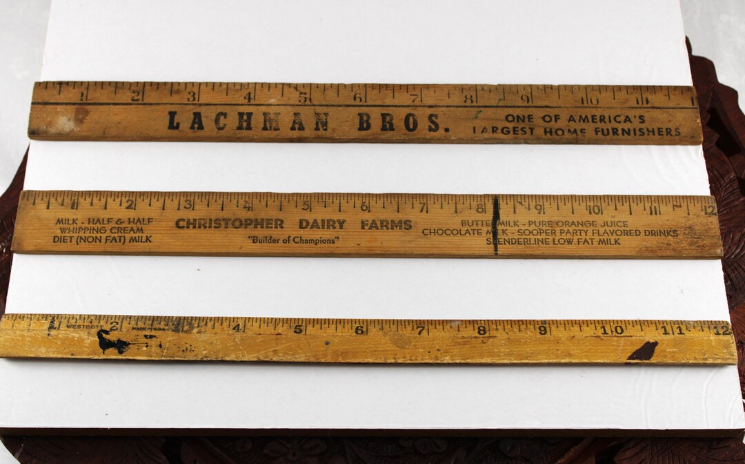 Vintage Collectible Wooden Rulers choice of One All in Good Condition ...