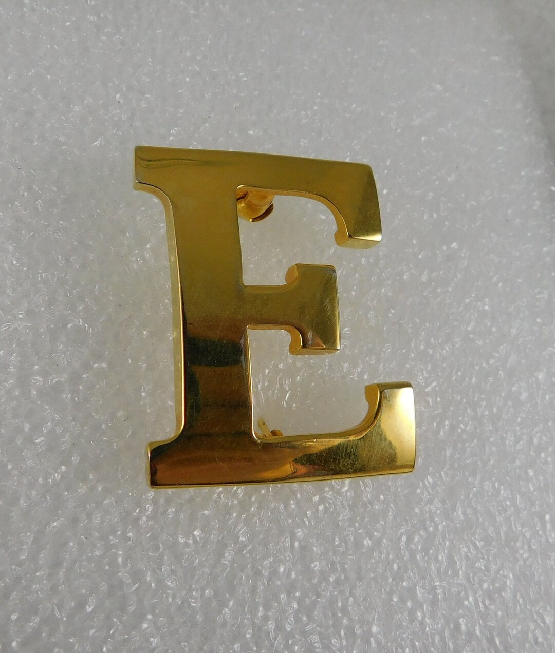 Gold Plated Anne Klein Monogrammed "e" Brooch/pin, Signed, Quality ...